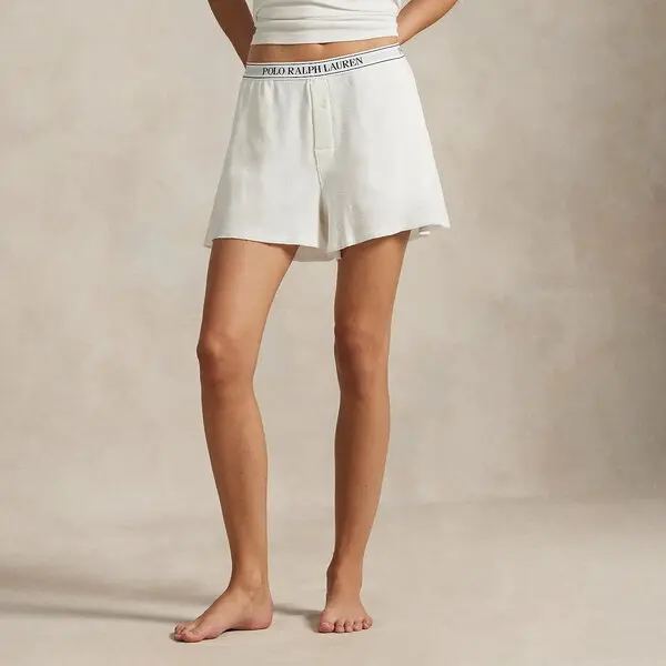 Ralph Lauren Waffle-knit Boxer - Ecru