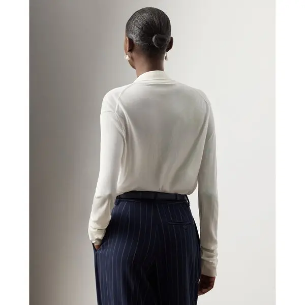 Ralph Lauren Sheer Knit Shirt - Cream