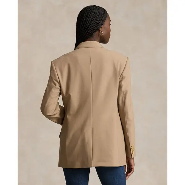 Ralph Lauren Double-breasted Wool-blend Blazer - Camel