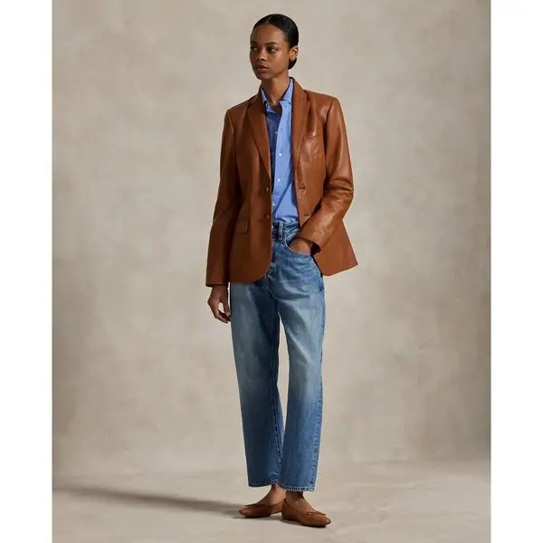 Ralph Lauren Leather Blazer