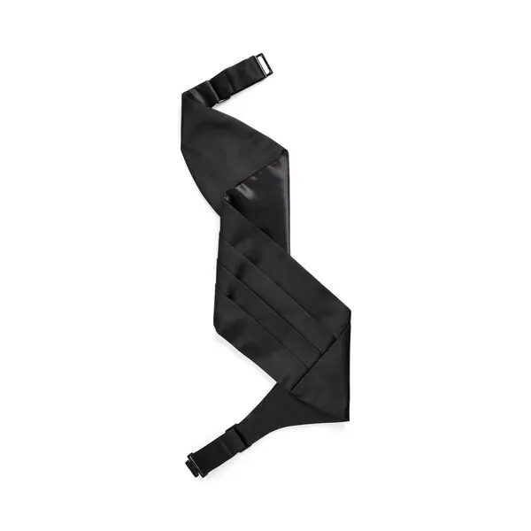Ralph Lauren Silk Satin Cummerbund - Black