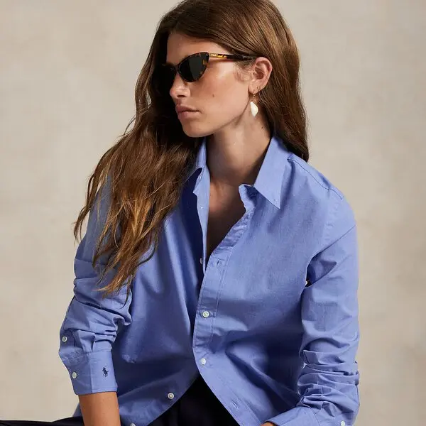 Ralph Lauren Stretch Slim Fit Cotton Shirt - Blue