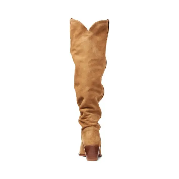 Ralph Lauren Suede Western Tall Boots