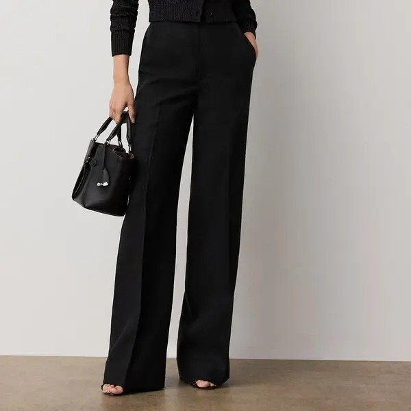 Ralph Lauren Dean Linen Pant - Black