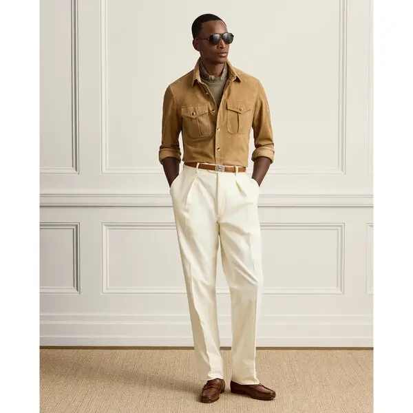 Ralph Lauren Suede Overshirt - Tan