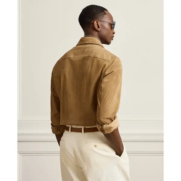 Ralph Lauren Suede Overshirt - Tan