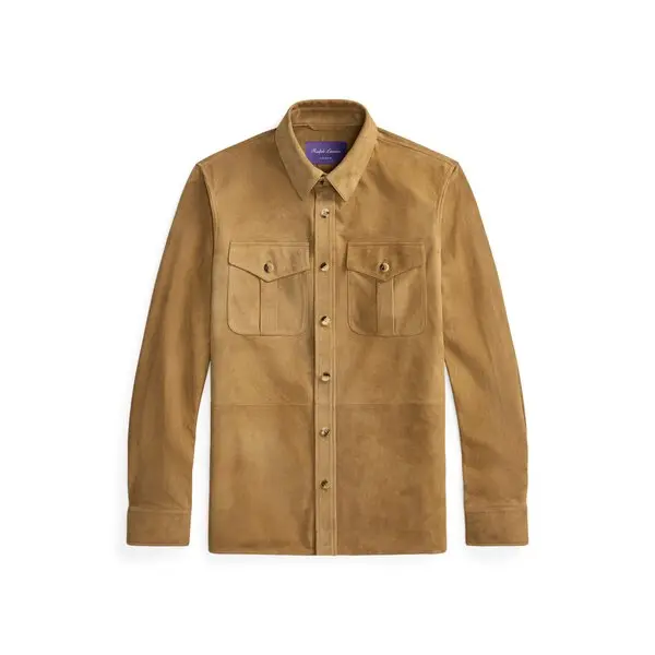 Ralph Lauren Suede Overshirt - Tan