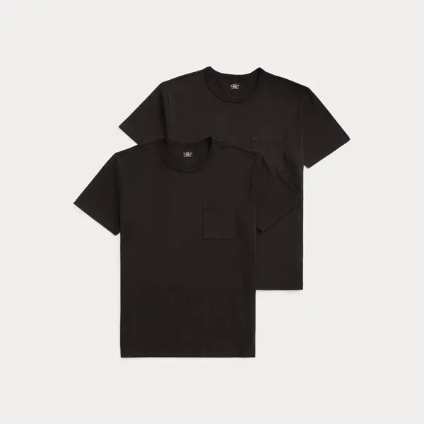 Ralph Lauren Garment-dyed Pocket T-shirt 2-pack - Black
