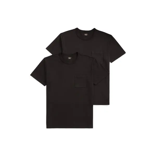 Ralph Lauren Garment-dyed Pocket T-shirt 2-pack - Black