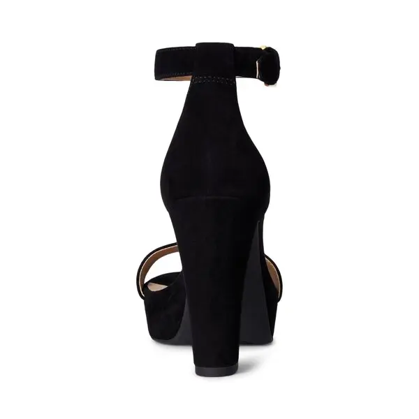 Ralph Lauren Sylvia Suede Platform Sandal