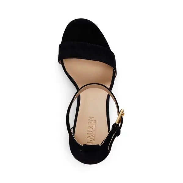 Ralph Lauren Sylvia Suede Platform Sandal