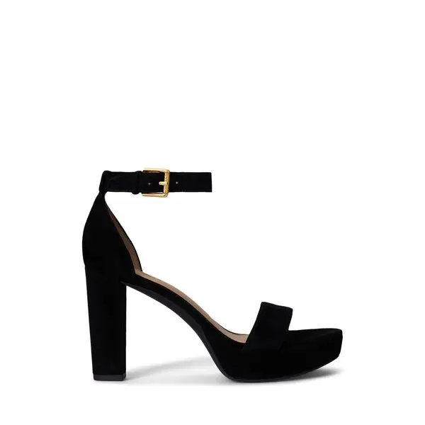 Ralph Lauren Sylvia Suede Platform Sandal