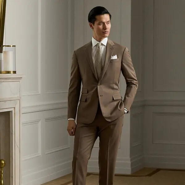 Ralph Lauren Kent Handmade Wool Gabardine Suit - Morrel/mocha
