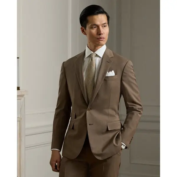 Ralph Lauren Kent Handmade Wool Gabardine Suit - Morrel/mocha