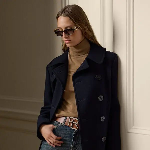 Ralph Lauren Logan Double-faced Wool-cashmere Pea Coat