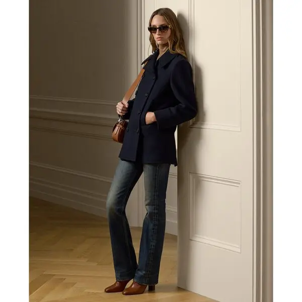 Ralph Lauren Logan Double-faced Wool-cashmere Pea Coat