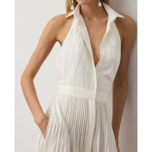 Ralph Lauren Eldred Pleated Day Dress