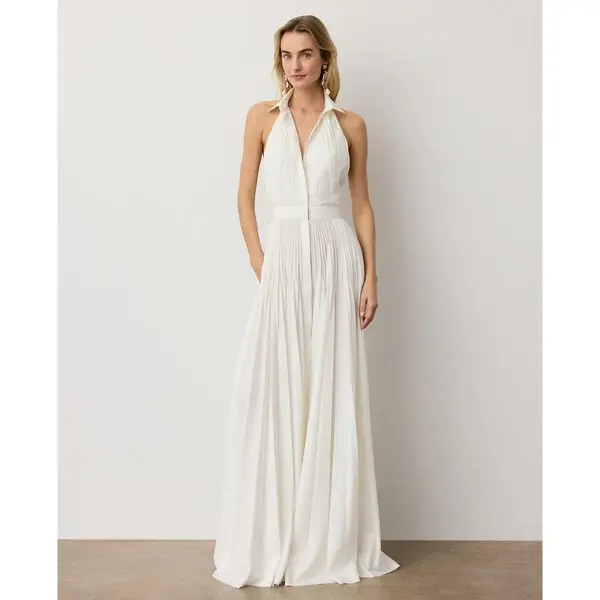 Ralph Lauren Eldred Pleated Day Dress