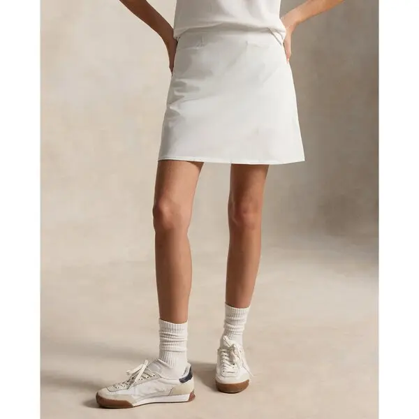 Ralph Lauren 17" Performance Pleated Skort - Ceramic White