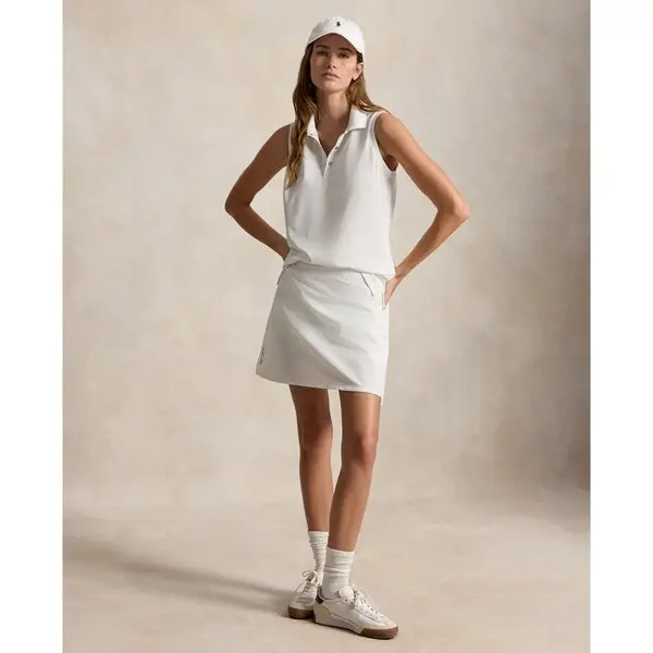 Ralph Lauren 17" Performance Pleated Skort - Ceramic White