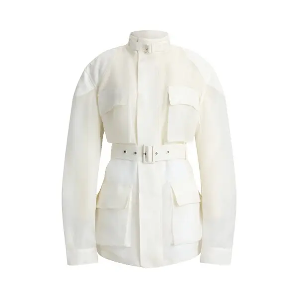 Ralph Lauren Zaria Silk Gazar Field Jacket