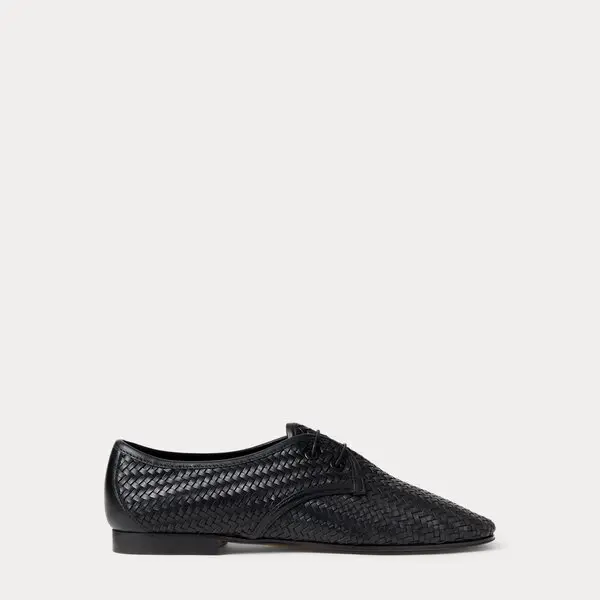 Ralph Lauren Christie Woven Leather Oxford