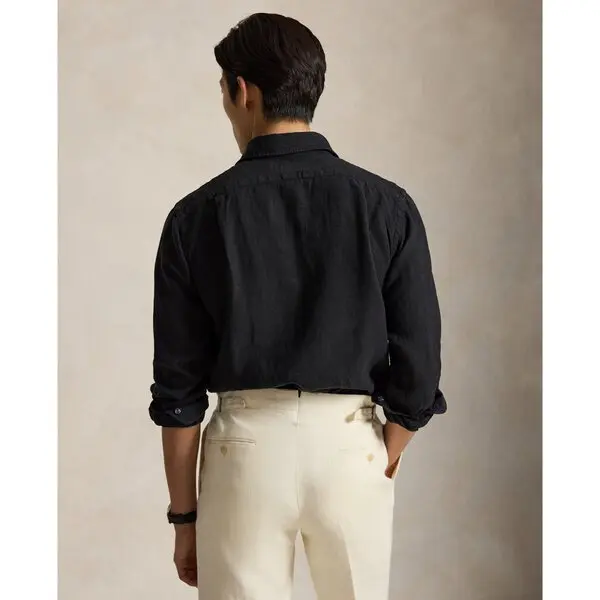 Ralph Lauren Classic Fit Linen Shirt - Polo Black