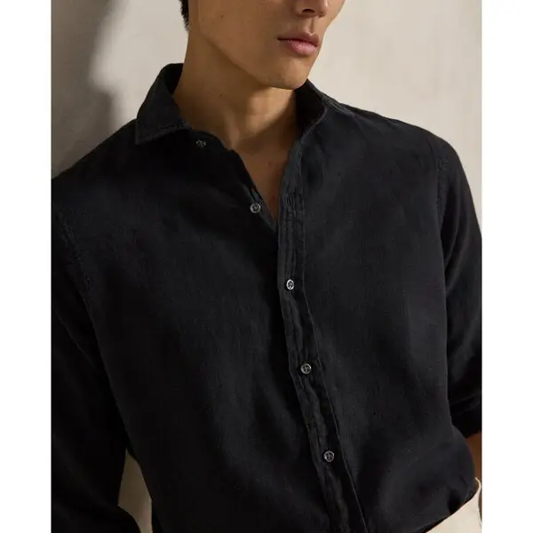 Ralph Lauren Classic Fit Linen Shirt - Polo Black