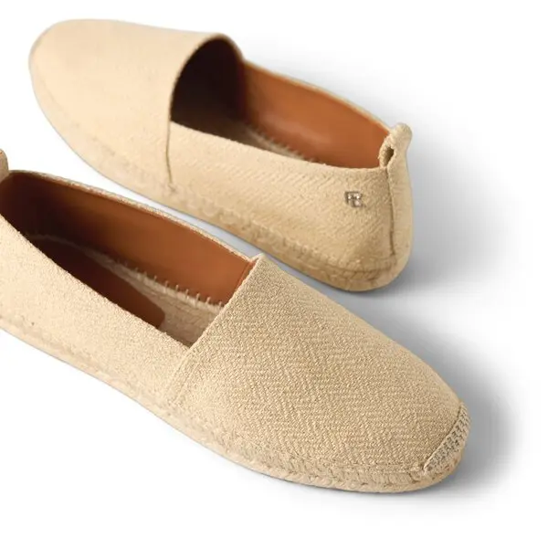 Ralph Lauren Bosworth Silk Herringbone Espadrille
