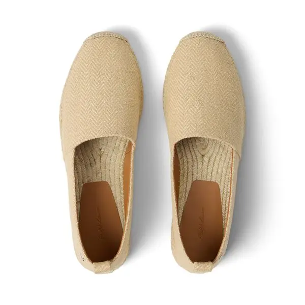 Ralph Lauren Bosworth Silk Herringbone Espadrille