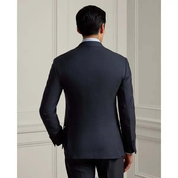 Ralph Lauren Kent Hand-tailored Glen Plaid Wool Suit