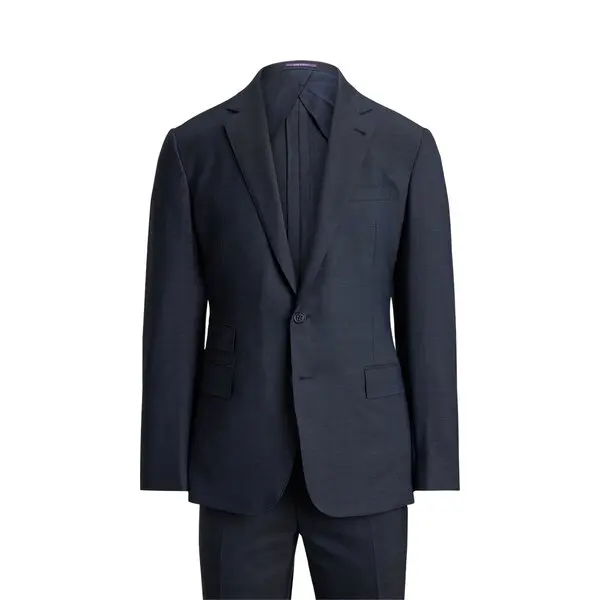 Ralph Lauren Kent Hand-tailored Glen Plaid Wool Suit