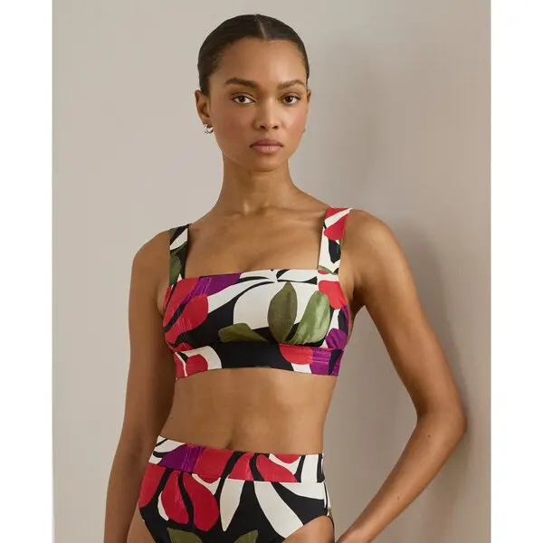 Ralph Lauren Floral Square-neck Bikini Top