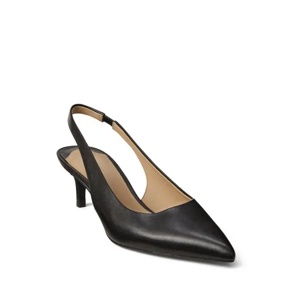 Ralph Lauren Lolah Ii Leather Slingback Pump - Black