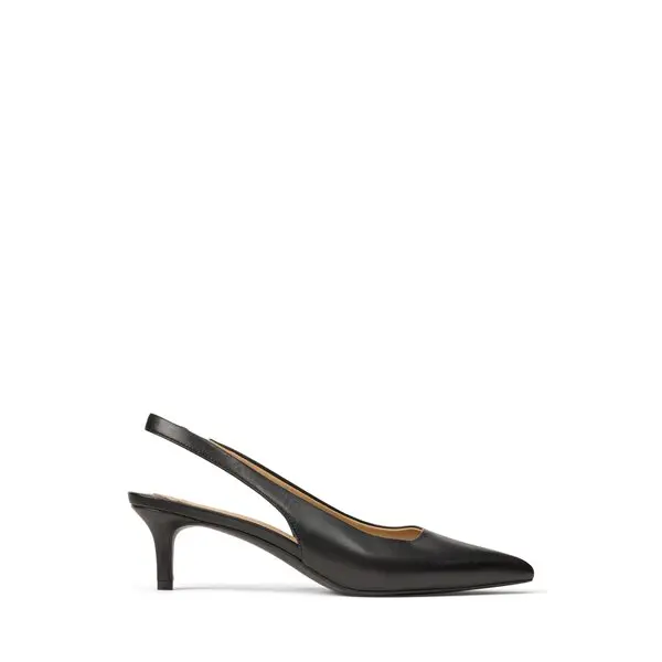 Ralph Lauren Lolah Ii Leather Slingback Pump - Black