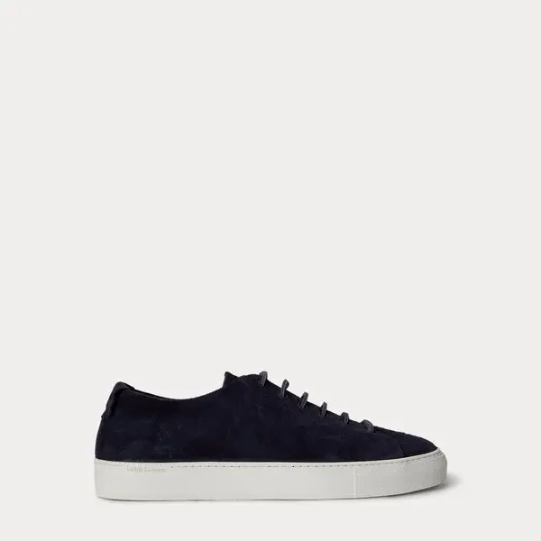 Ralph Lauren Jermain Deconstructed Calf-suede Sneaker - Hunter Navy