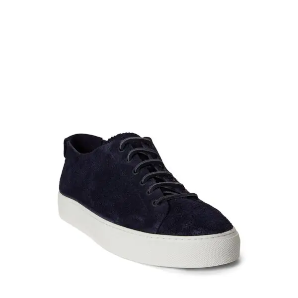 Ralph Lauren Jermain Deconstructed Calf-suede Sneaker - Hunter Navy