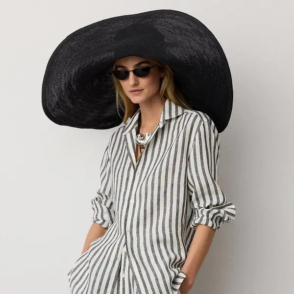 Ralph Lauren Capri Relaxed Fit Striped Linen Shirt