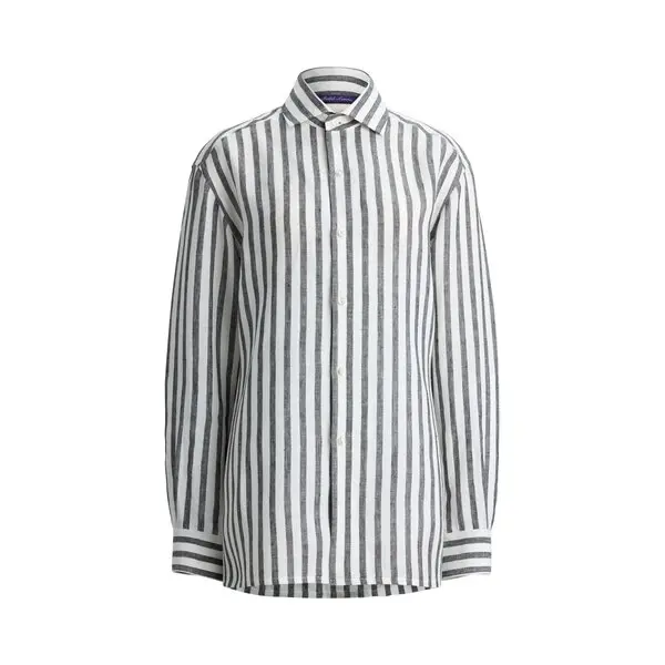 Ralph Lauren Capri Relaxed Fit Striped Linen Shirt