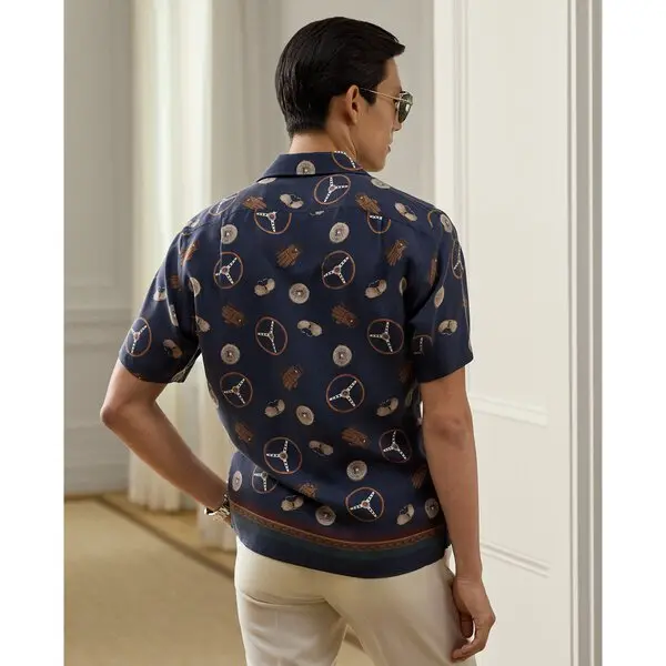 Ralph Lauren Printed Silk Camp Shirt