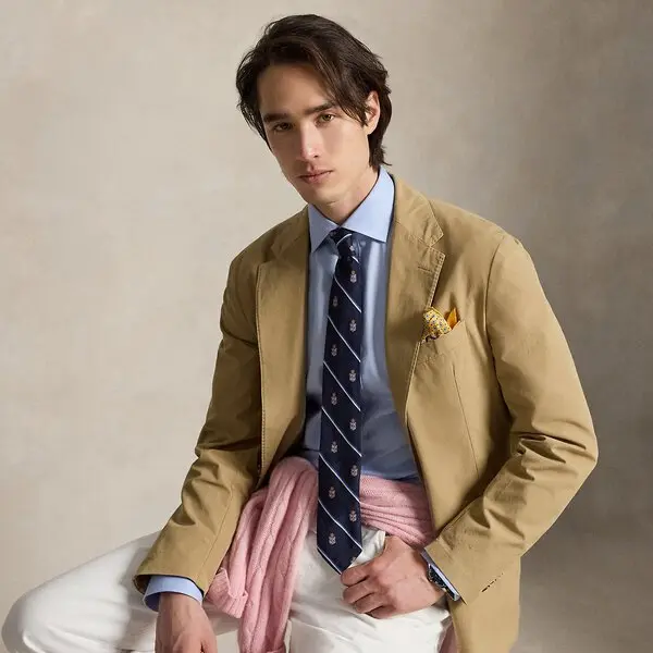 Ralph Lauren Polo Soft Tailored Fit Poplin Jacket - Camel
