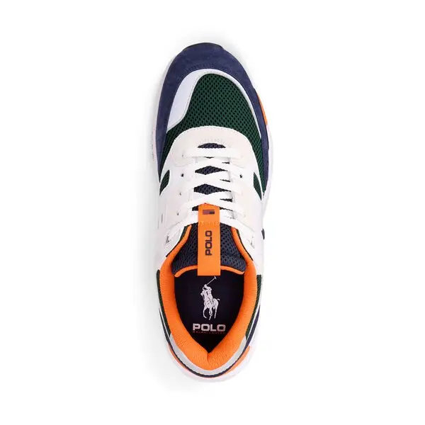 Ralph Lauren Jogger Suede And Mesh Sneakers
