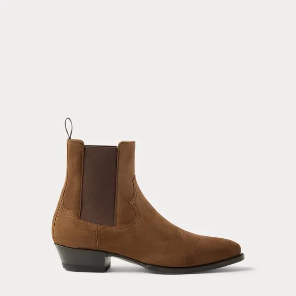 Ralph Lauren Calf-suede Chelsea Western Boots