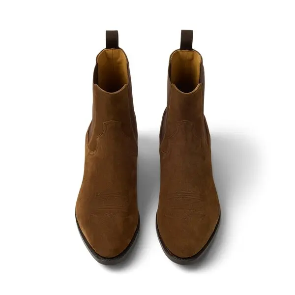 Ralph Lauren Calf-suede Chelsea Western Boots