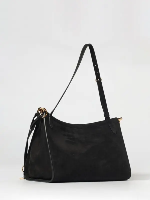 Alaïa Le Click Nubuck Shoulder Bag - Black
