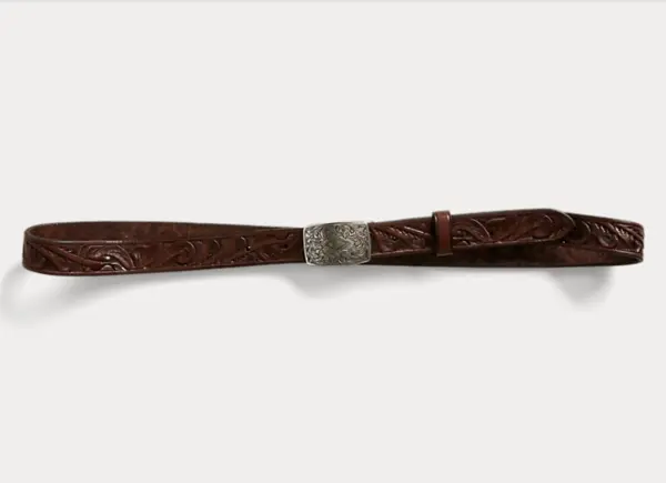 Ralph Lauren Hand-tooled Leather Belt