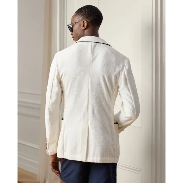 Ralph Lauren Hand-tailored Embroidered Terry Blazer