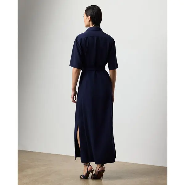 Ralph Lauren Carol Wool Gabardine Day Dress