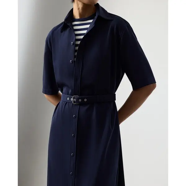 Ralph Lauren Carol Wool Gabardine Day Dress