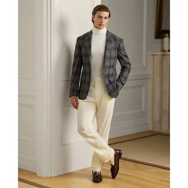 Ralph Lauren Kent Handmade Plaid Sport Coat